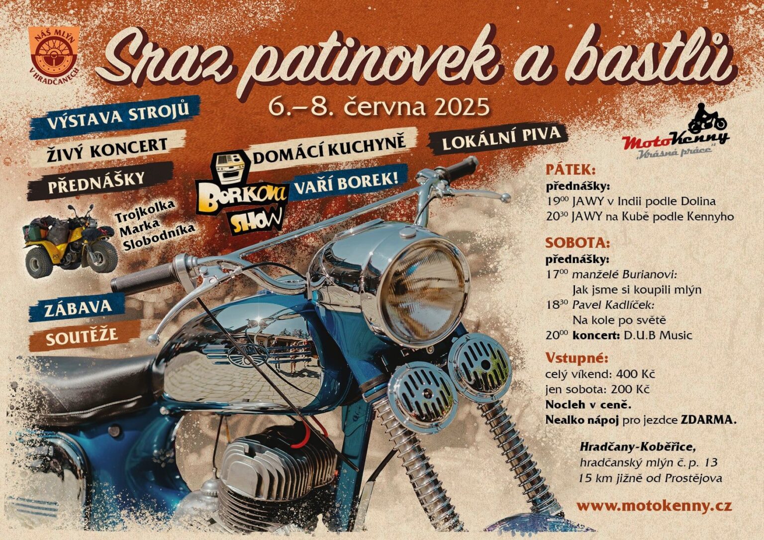 Přehled srazů 2025 - Sraziky
